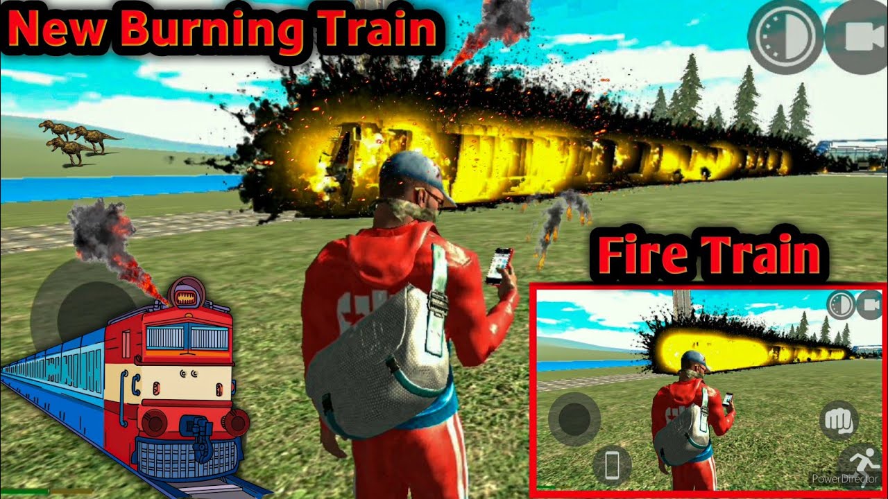 || New Burning Train In Indian bikes Driving 3d || Fire Train || - YouTube
