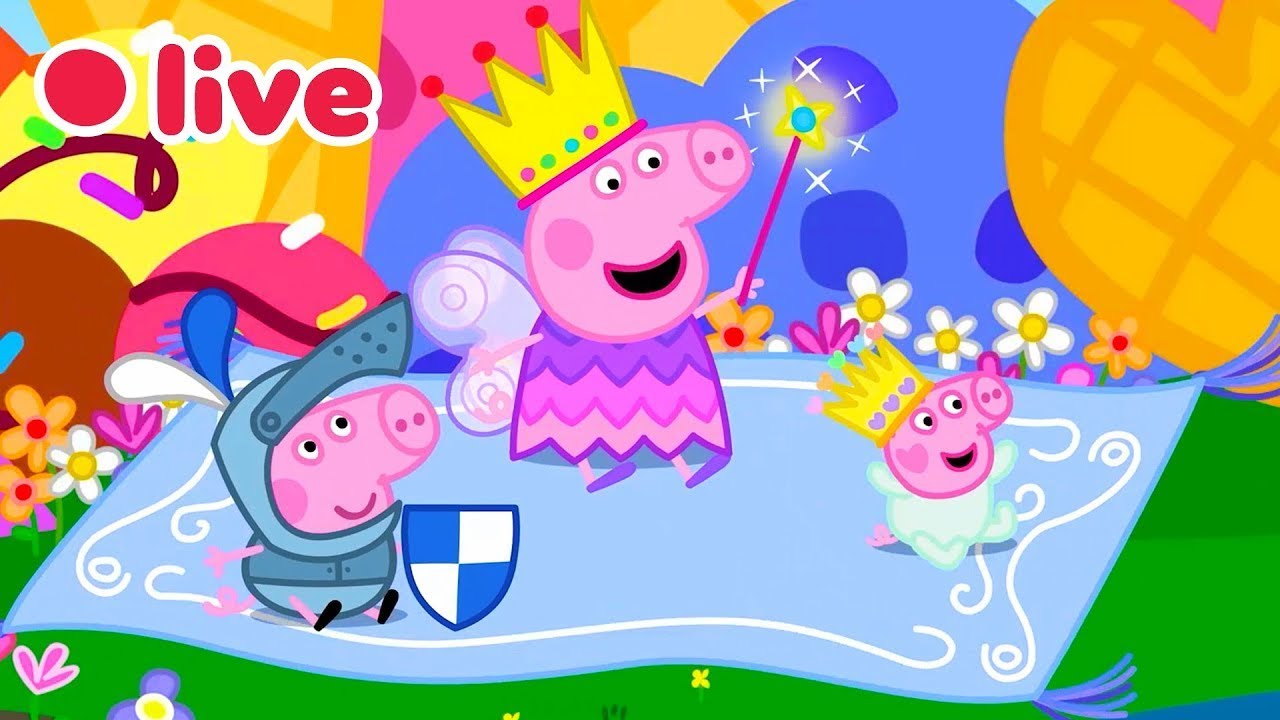 🔴 Peppa Pig BEBÊ EVIE Episódios AO VIVO 🍼 Melhores Momentos da Evie 💛 ...
