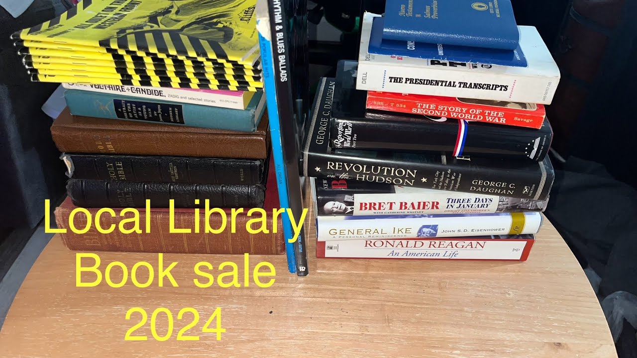 Local Library Book Sale (Sunday) 2024 😀 - YouTube