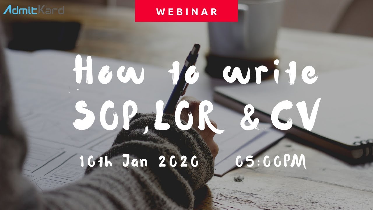 How to write perfect SOP, LOR and CV? - YouTube