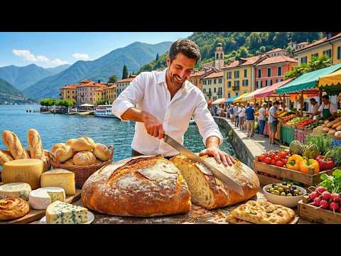 Morning Market in Italy 🇮🇹 | Authentic Bio Farmers Market & City Walk 4K