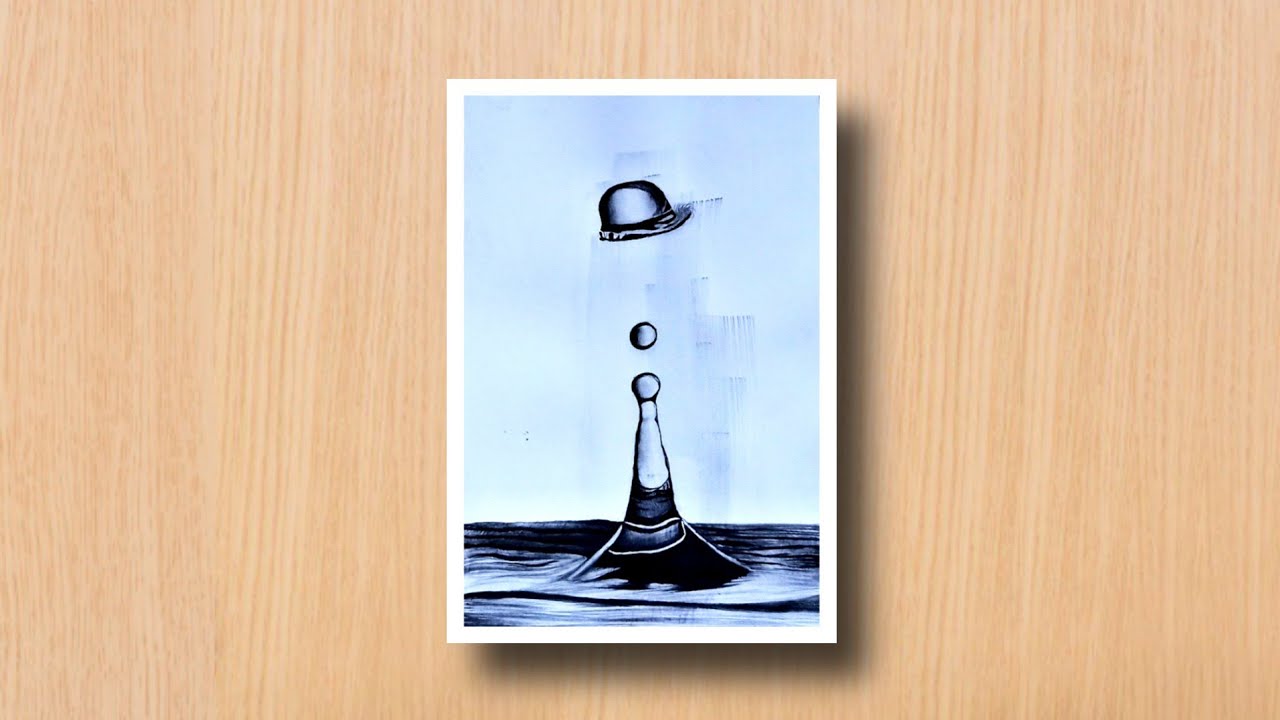 draw water drop realstick drawing sketch/timelapse video - YouTube