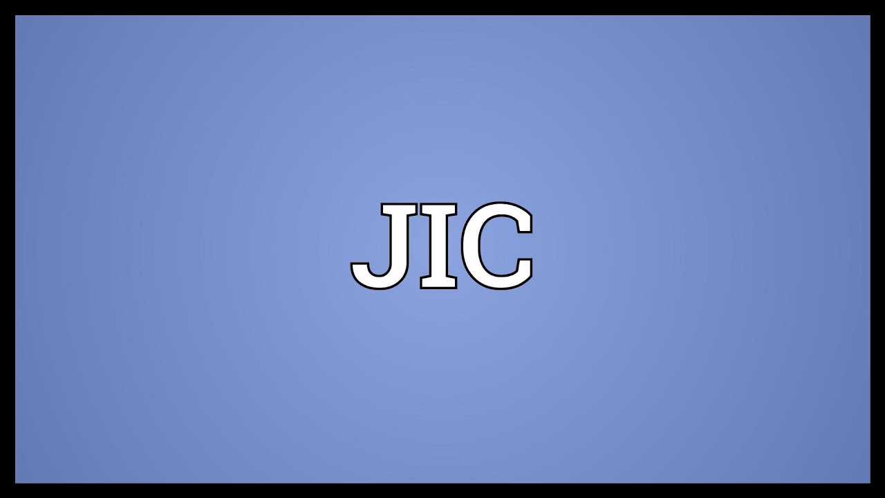 JIC Meaning - YouTube
