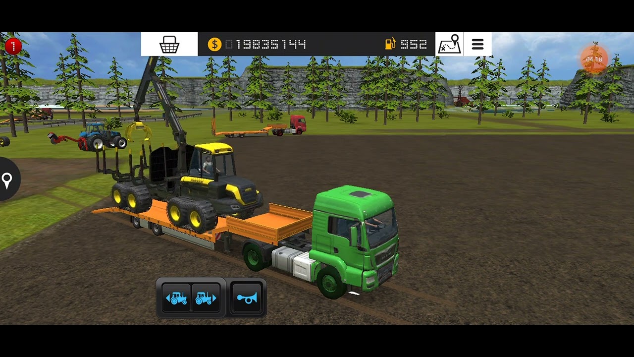 cara memainkan game farming simulator 16 mod apk - YouTube