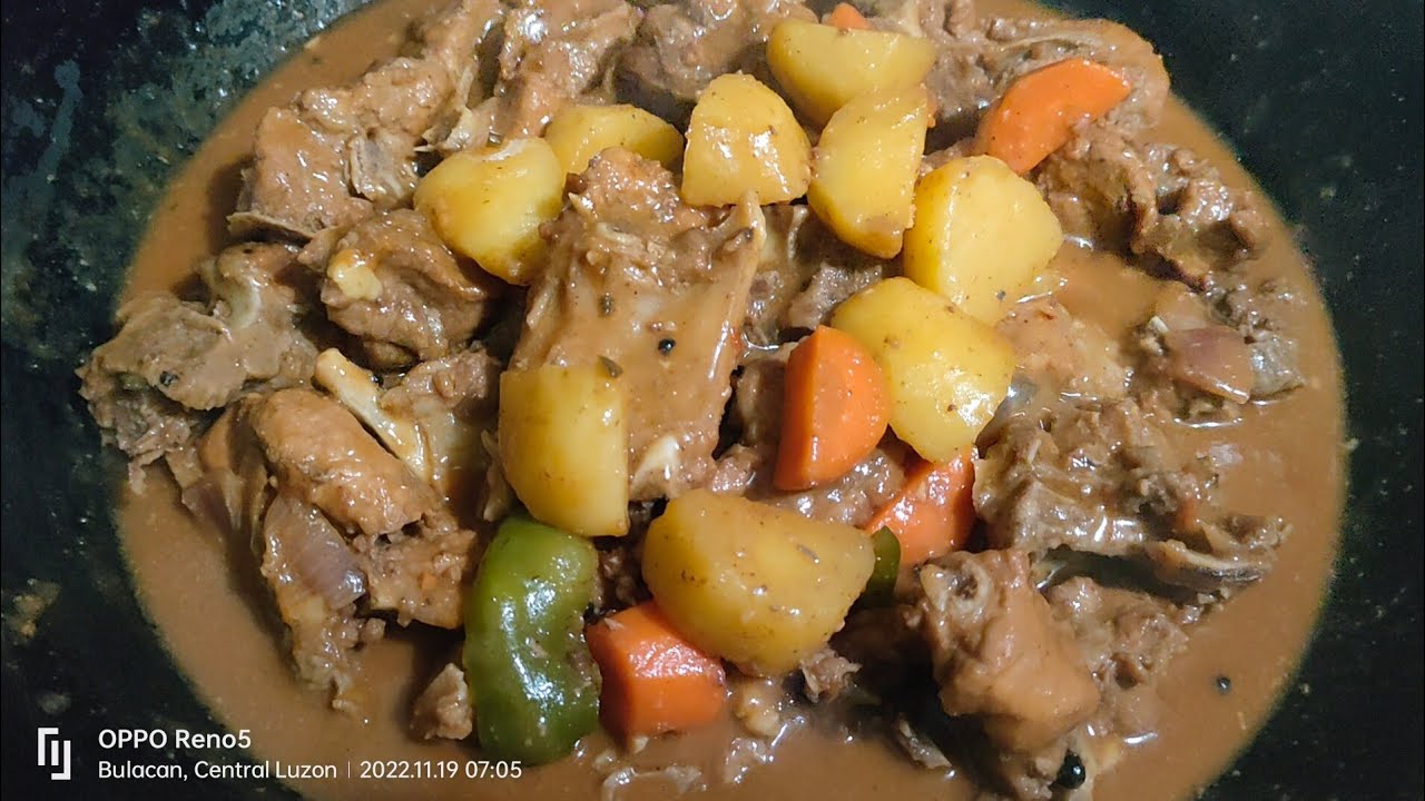 my pork ribs kaldereta mix buto buto // pambaon series - YouTube