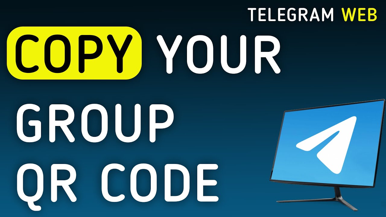 How To Copy Your Group QR Code On Telegram Web On PC (New Update) - YouTube