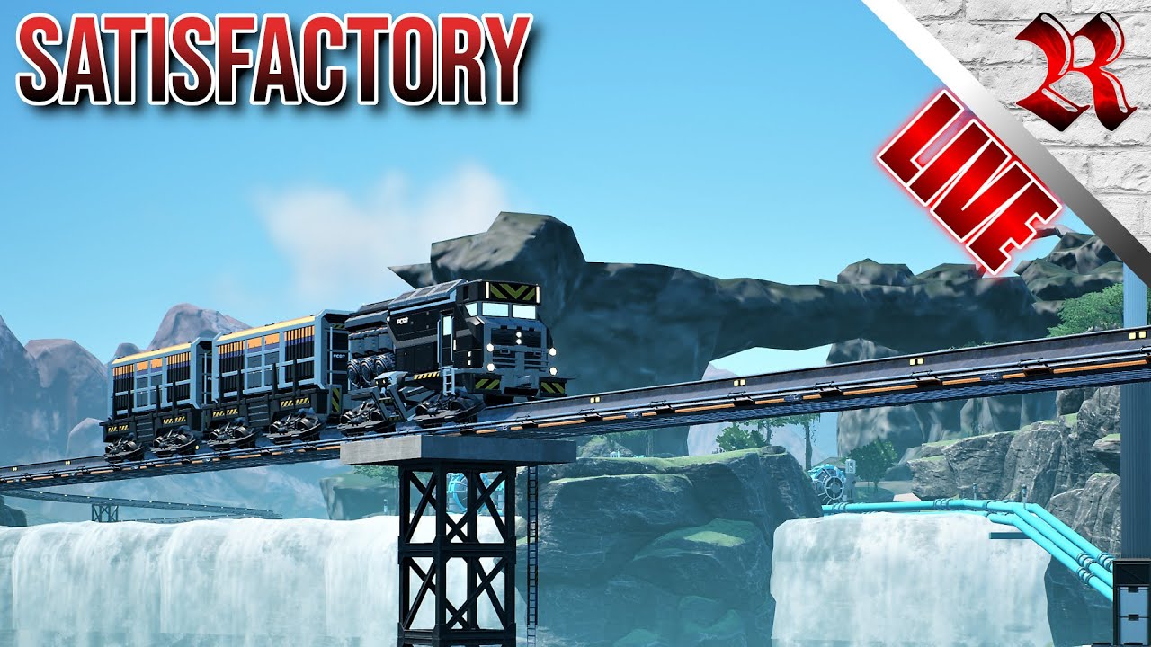 Finishing Up a 48 TURBINE Mega Power Plant | Satisfactory - YouTube