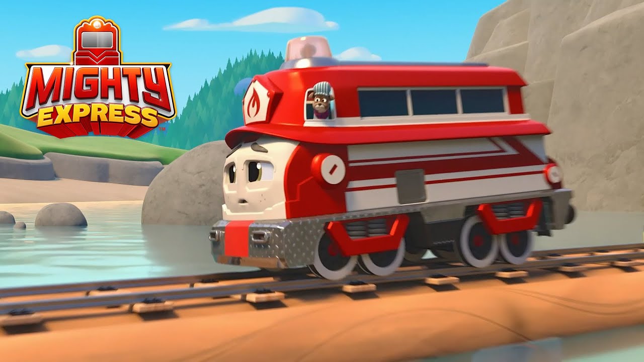 Flicker Floats Away | Mighty Express Clips | Cartoons for Kids - YouTube