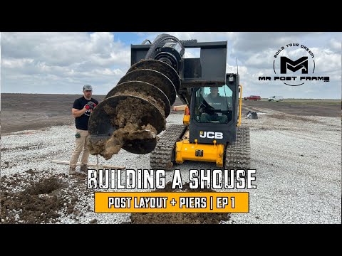 Building a Shouse | Column Layout + Piers | Ep 1