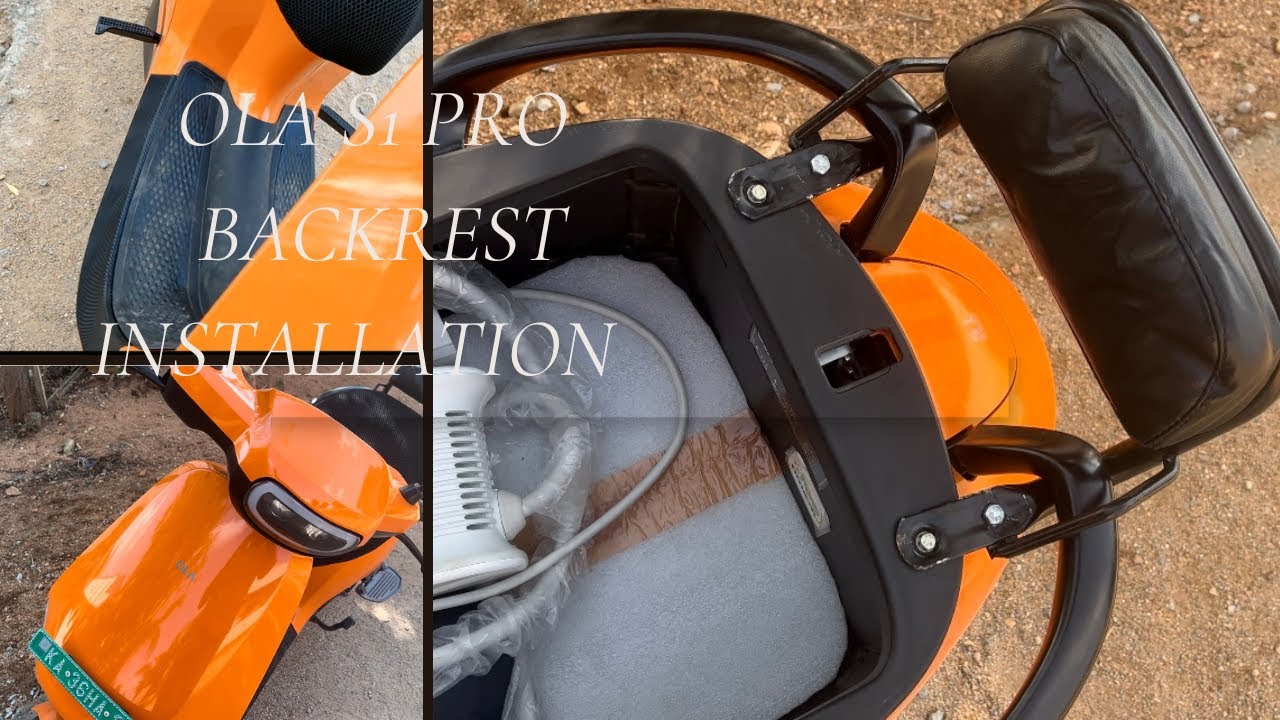 Fitting Guide Comfortable Backrest Suitable for Ola S1 and Ola S1 Pro ...