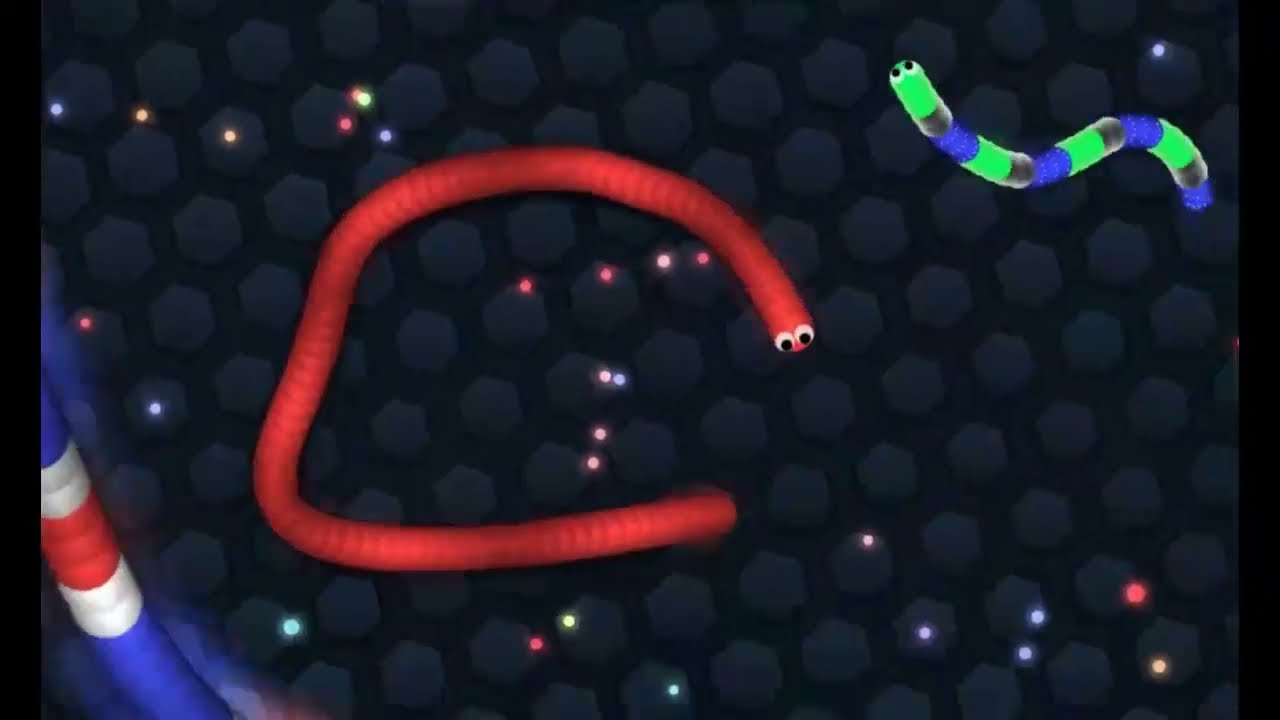 Slither.io !! All of Snakes are EATing me so I have to ESCAPE runAway !!! - YouTube
