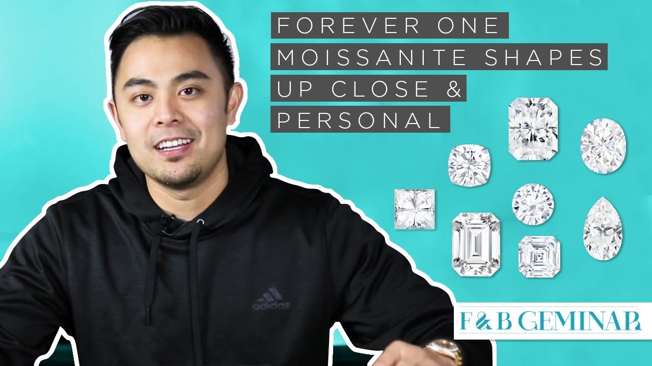 Forever One Moissanite Shapes Up Close & Personal - YouTube