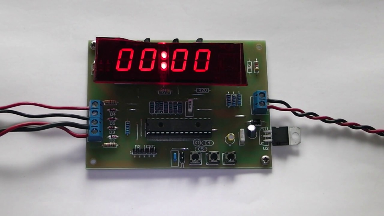 UP-DOWN Digital Event Counter mm:ss with PICmicro - Contatore di eventi ...