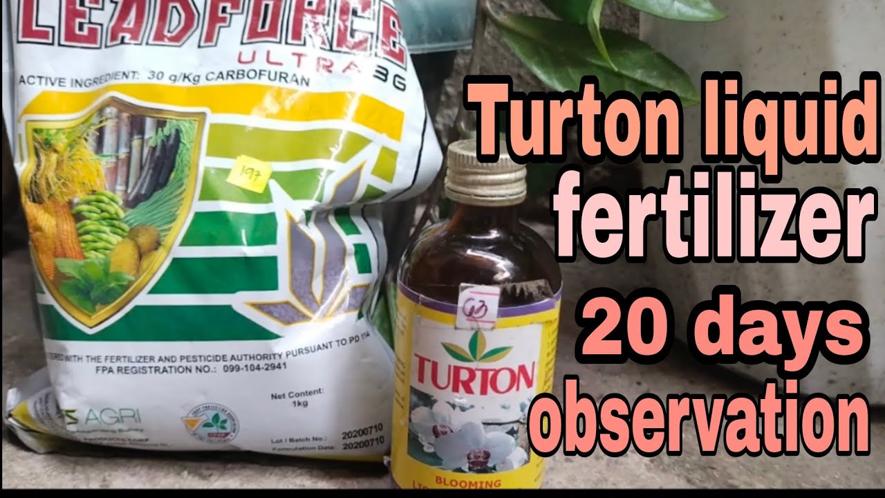 Turton liquid fertilizer at Leadforce insecticide nematicide 3weeks ...