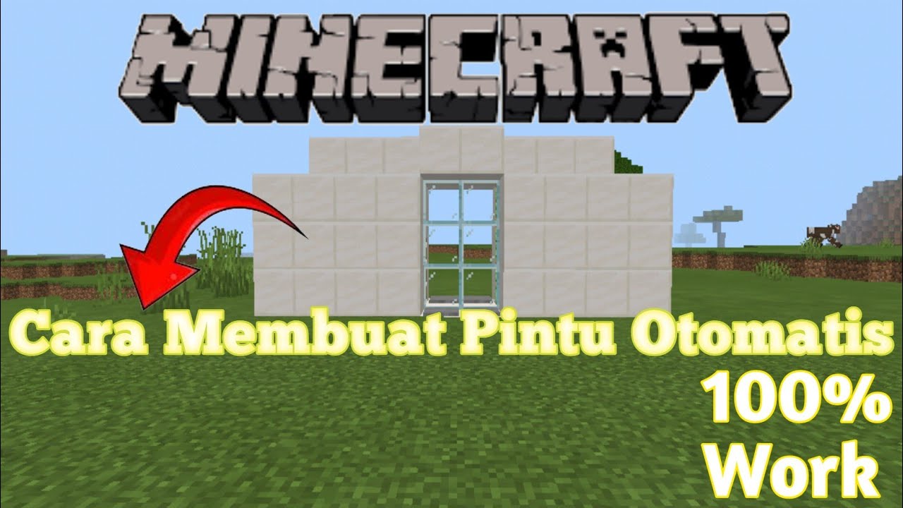 Cara Membuat Pintu Otomatis di Minecraft - YouTube
