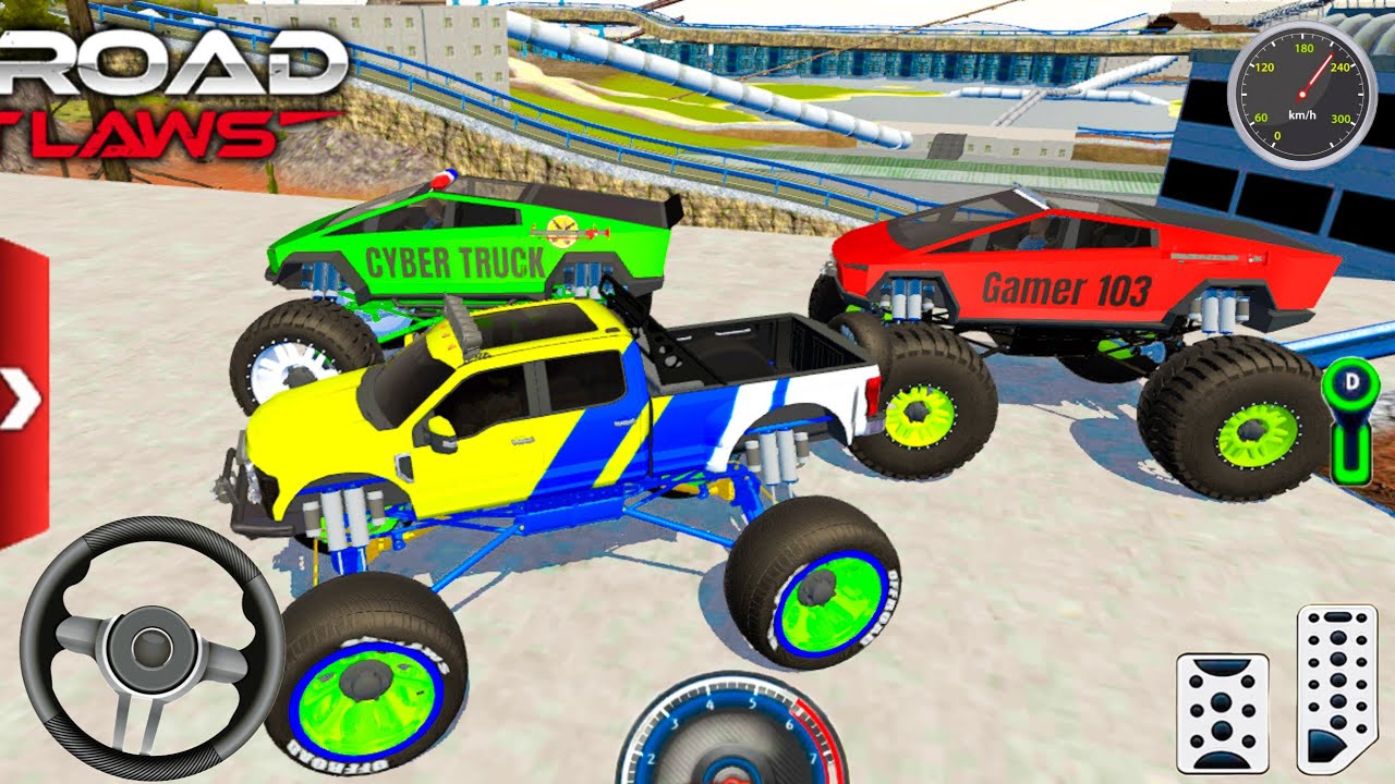 Offroad Outlaws Multiplayer Gameplay-Extreme Off-Road Cyber Truck ...