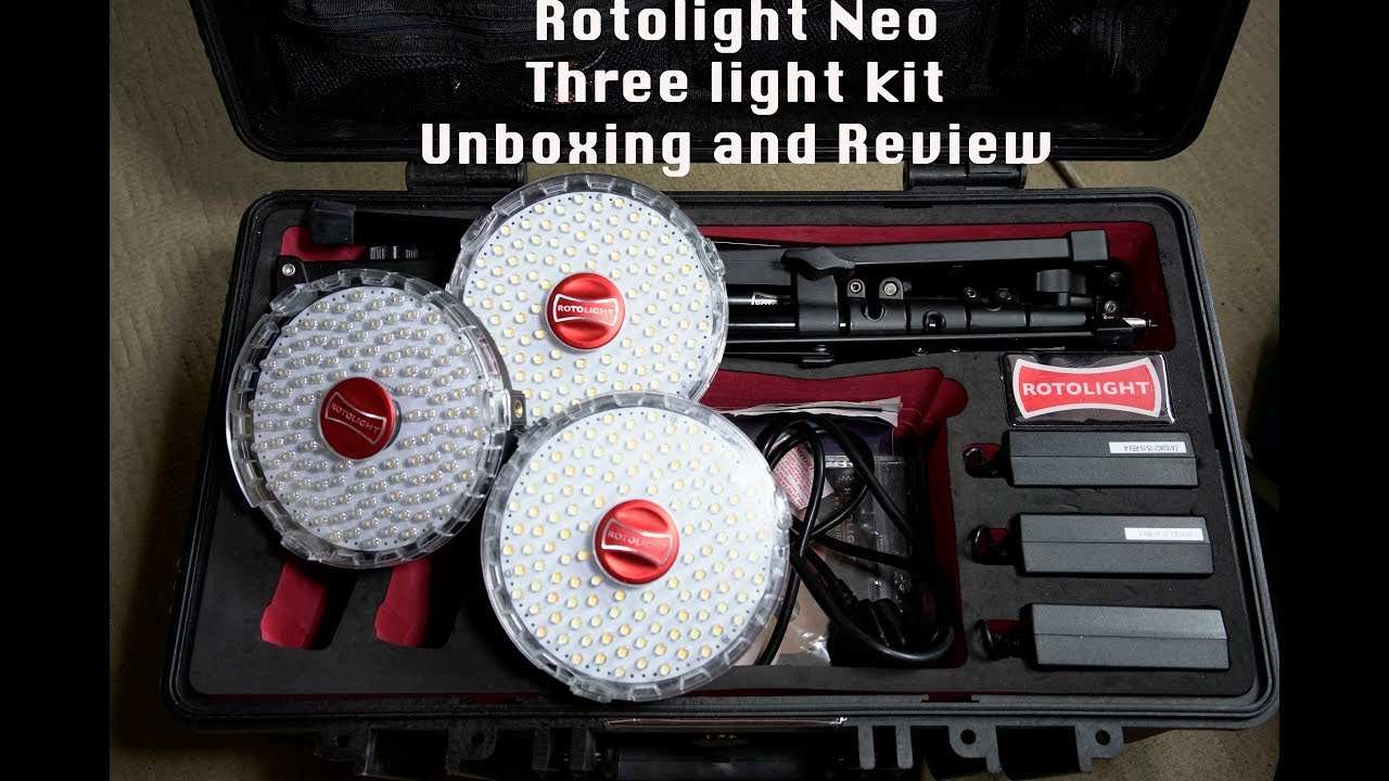 Rotolight neo three light kit - YouTube
