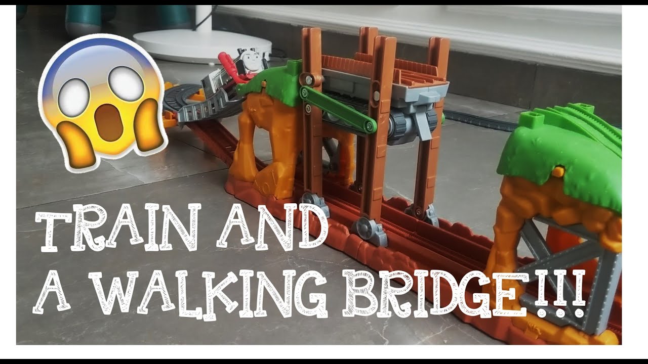 TRAIN TRACK RAIL RIDE AND FALL WITH WALKING BRIDGE THOMAS AND FRIENDS ...