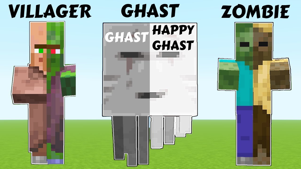 Minecraft : All Mob Transformations - YouTube