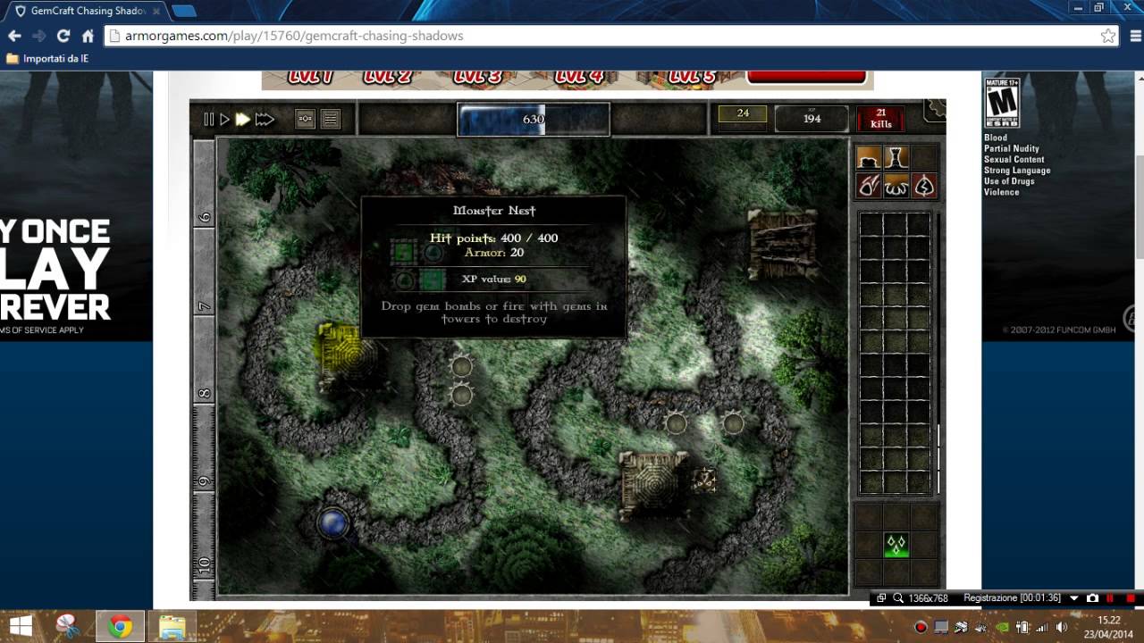 Gemcraft Chasing shadows - tutorial - walkthrough E3, E4, E5 - 4° puntata - YouTube