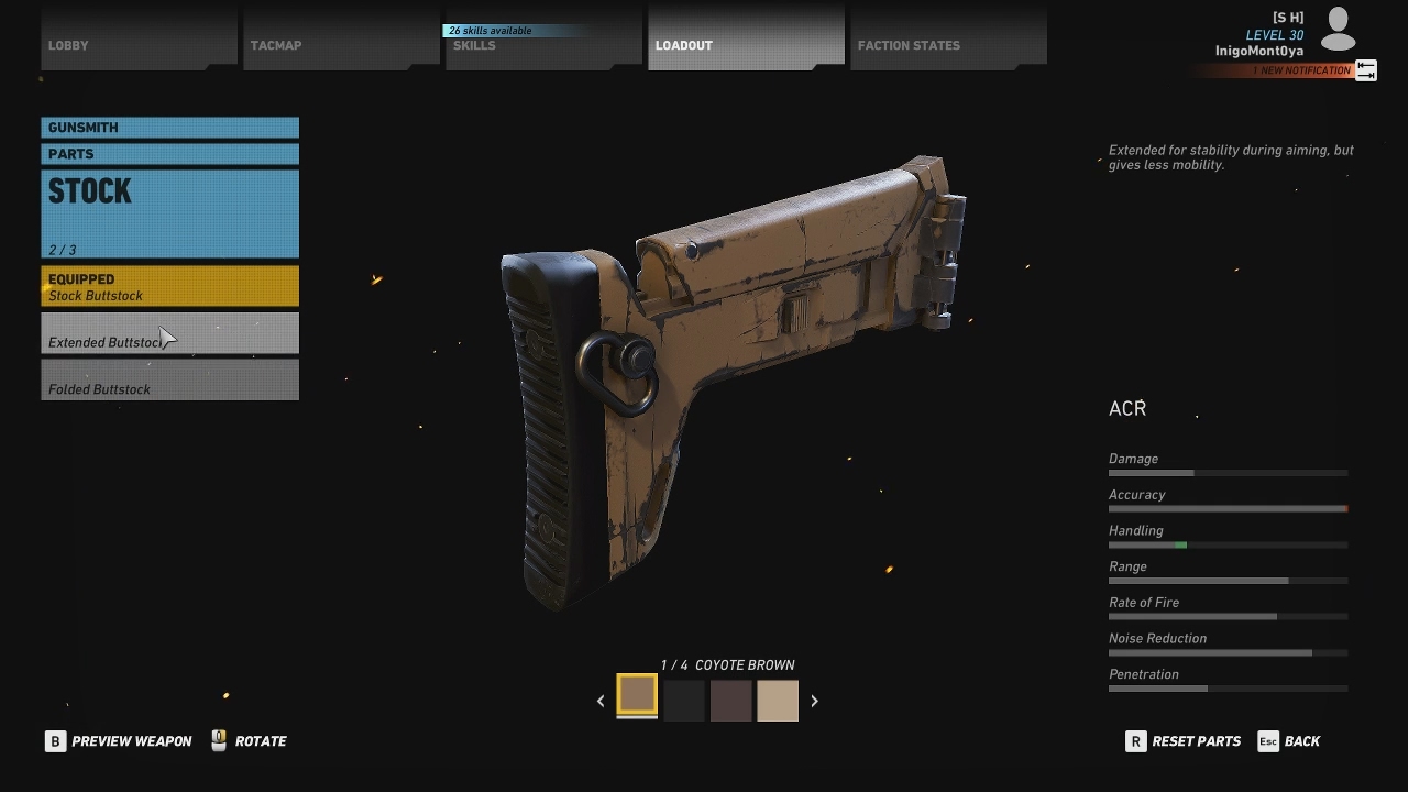 Ghost Recon Wildlands - ACR Folded/Extended Stock - Location and ...