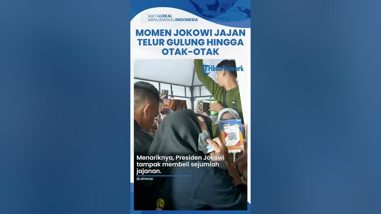 Momen Presiden Jokowi Jajan Telur Gulung hingga Otak otak saat Malam Tahun Baru di Solo - YouTube