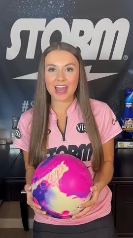 Malia Briggs' new storm bowling ball - YouTube