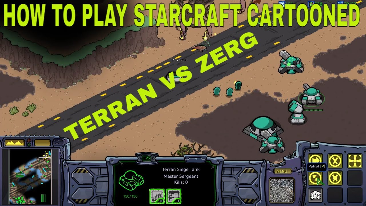 1V1 Terran Vs Zerg Starcraft Cartooned, River Stix - YouTube