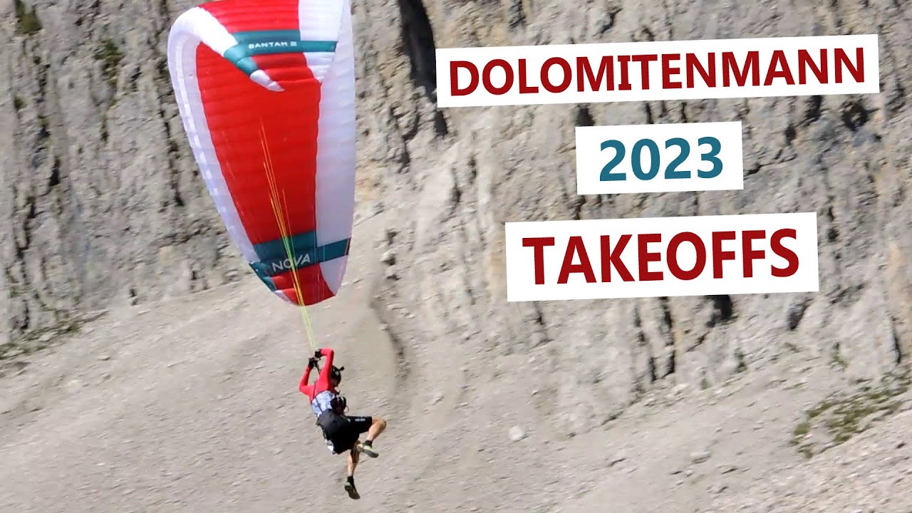 Red Bull Dolomitenmann 2023 all Paraglider Takeoffs at Kühbodentörl ...