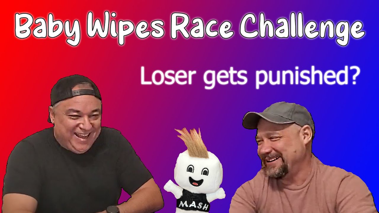 Baby Wipe Race Challenge - YouTube