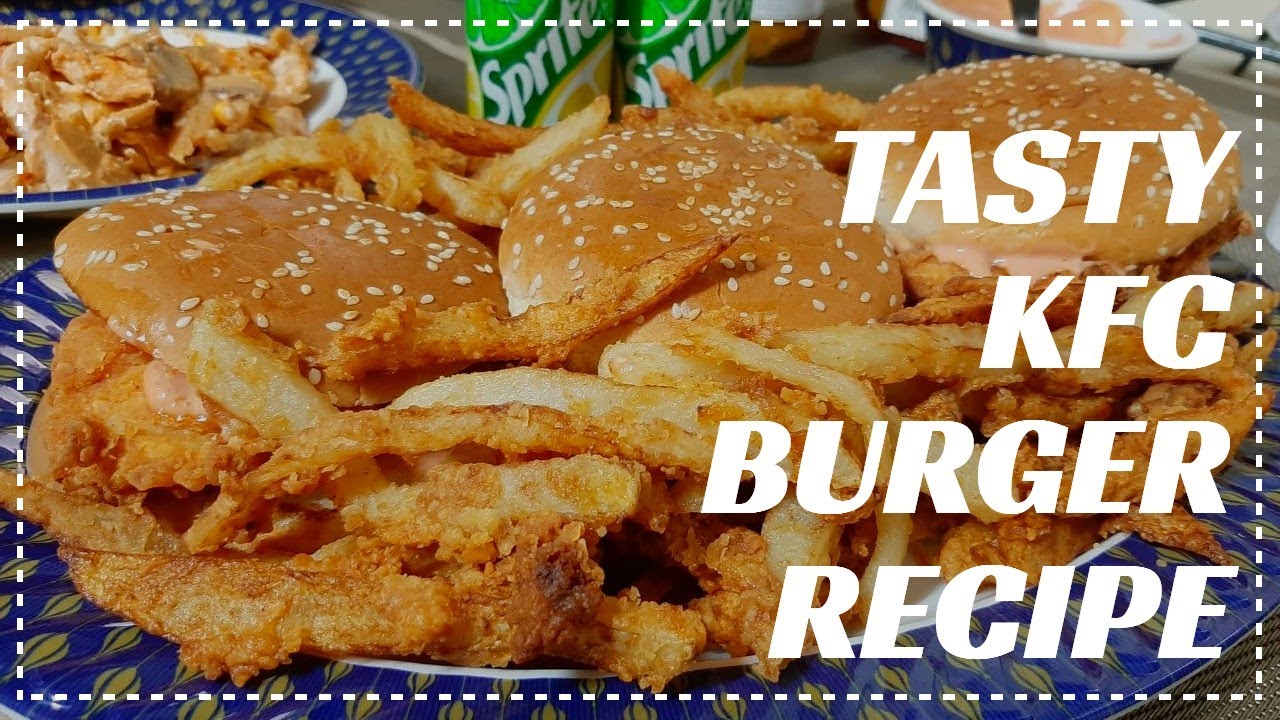 Simple and Easy KFC burgers recipe. - YouTube