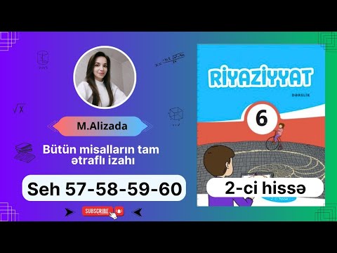 6ci sinif Riyaziyyat seh 57-58-59-60   ( 2ci hisse )