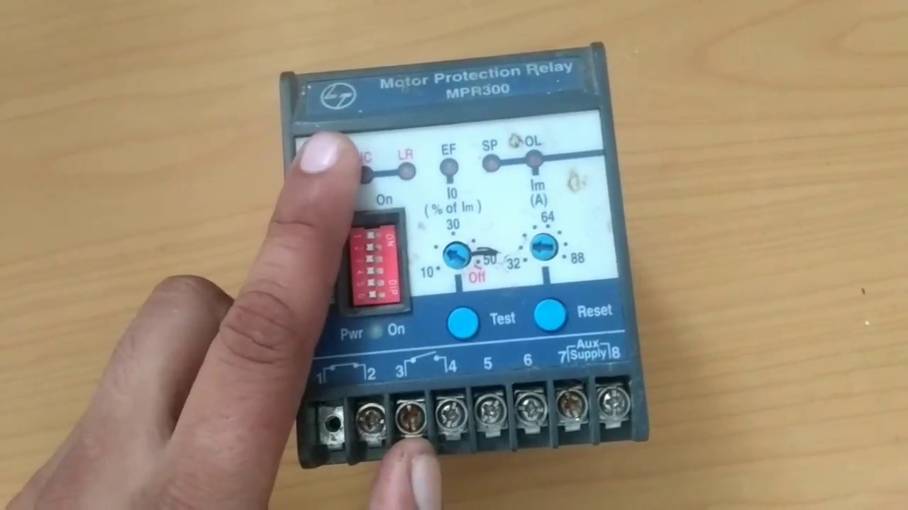 Motor protection relay working . BS electrical - YouTube