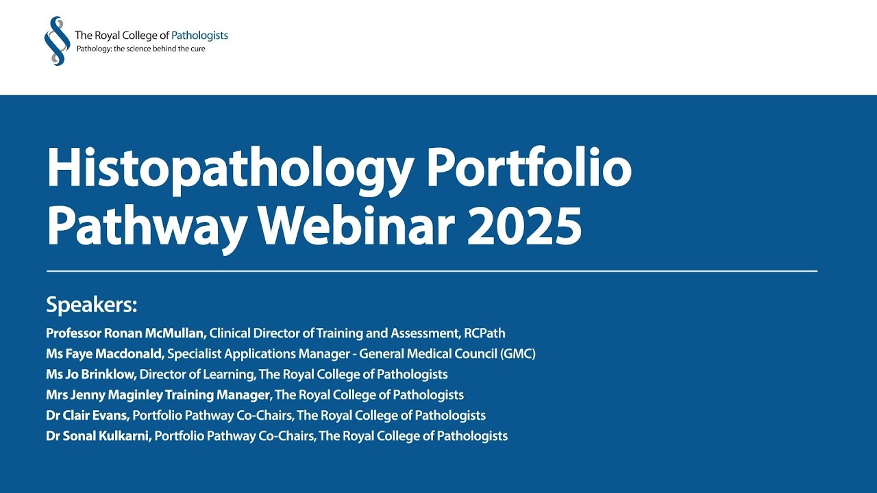Histopathology Portfolio Pathway Webinar - YouTube