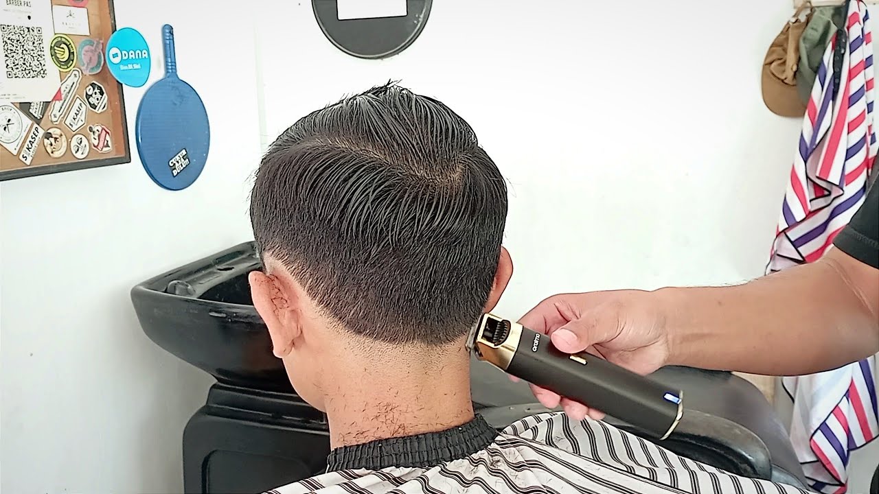 Tutorial cukur teknik mudah model tipis Medium Fade untuk anak muda ...