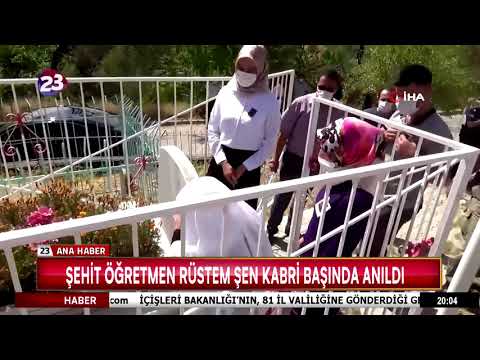 ŞEHİT ÖĞRETMEN RÜSTEM ŞEN KABRİ BAŞINDA ANILDI