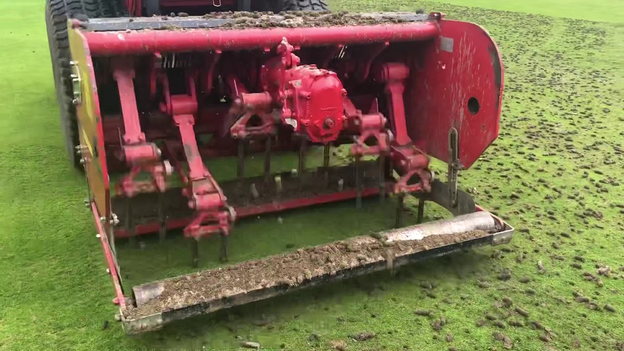 Verti Drain 7516 Hollow Coring - YouTube