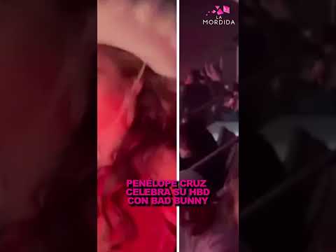 PENÉLOPE CRUZ CELEBRA SU CUMPLEAÑOS EN CONCIERTO DE BAD BUNNY #badbunny #penélopecruz #shorts