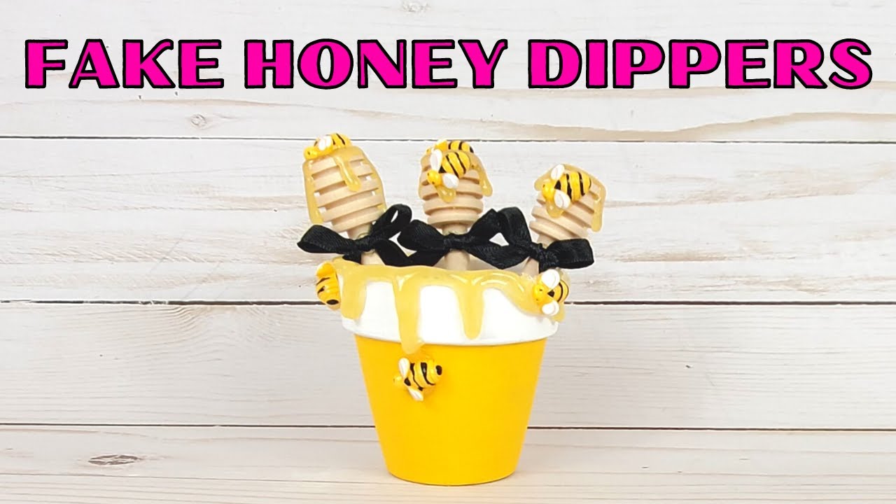 HOW TO MAKE FAKE HONEY FOR CRAFTS - Easy DIY Honey Bee Tiered Tray ...