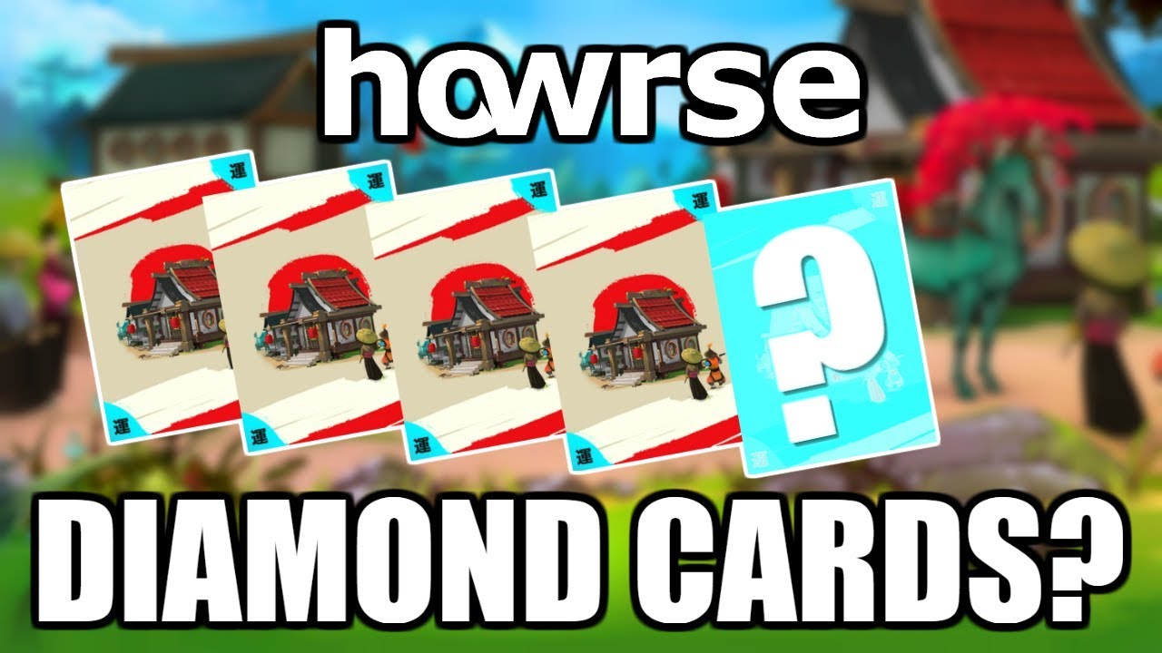 DIAMOND CARDS? JAPANESE CARDS - Howrse Trips - YouTube