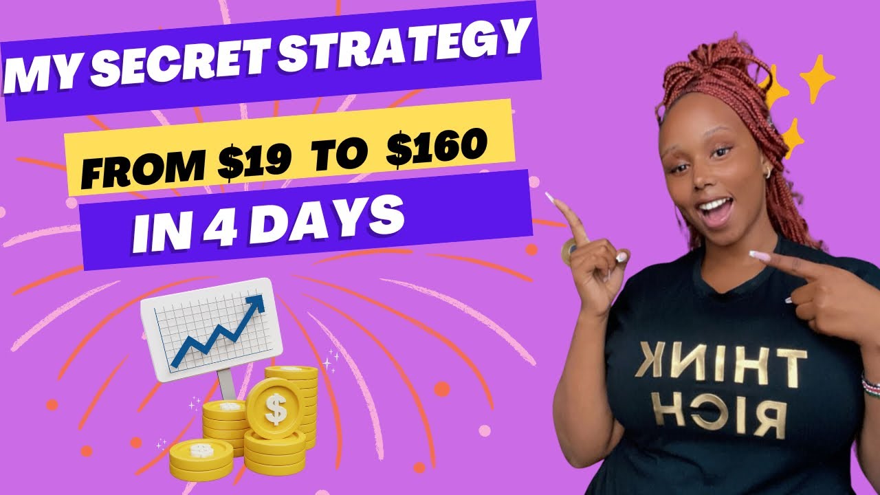 HOW TO GROW A SMALL ACCOUNT (My strategy from $19-$153 in 4 days) - YouTube