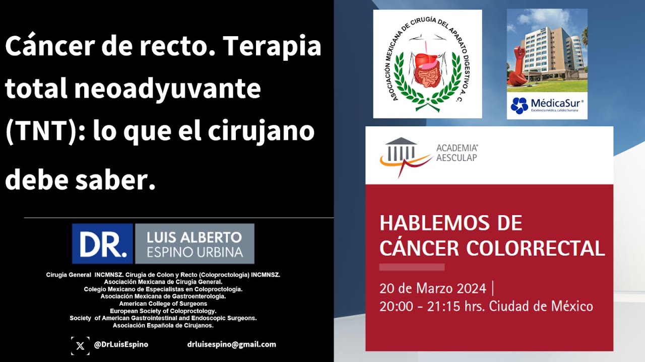 TNT para cáncer de recto: lo que el cirujano debe saber. - YouTube