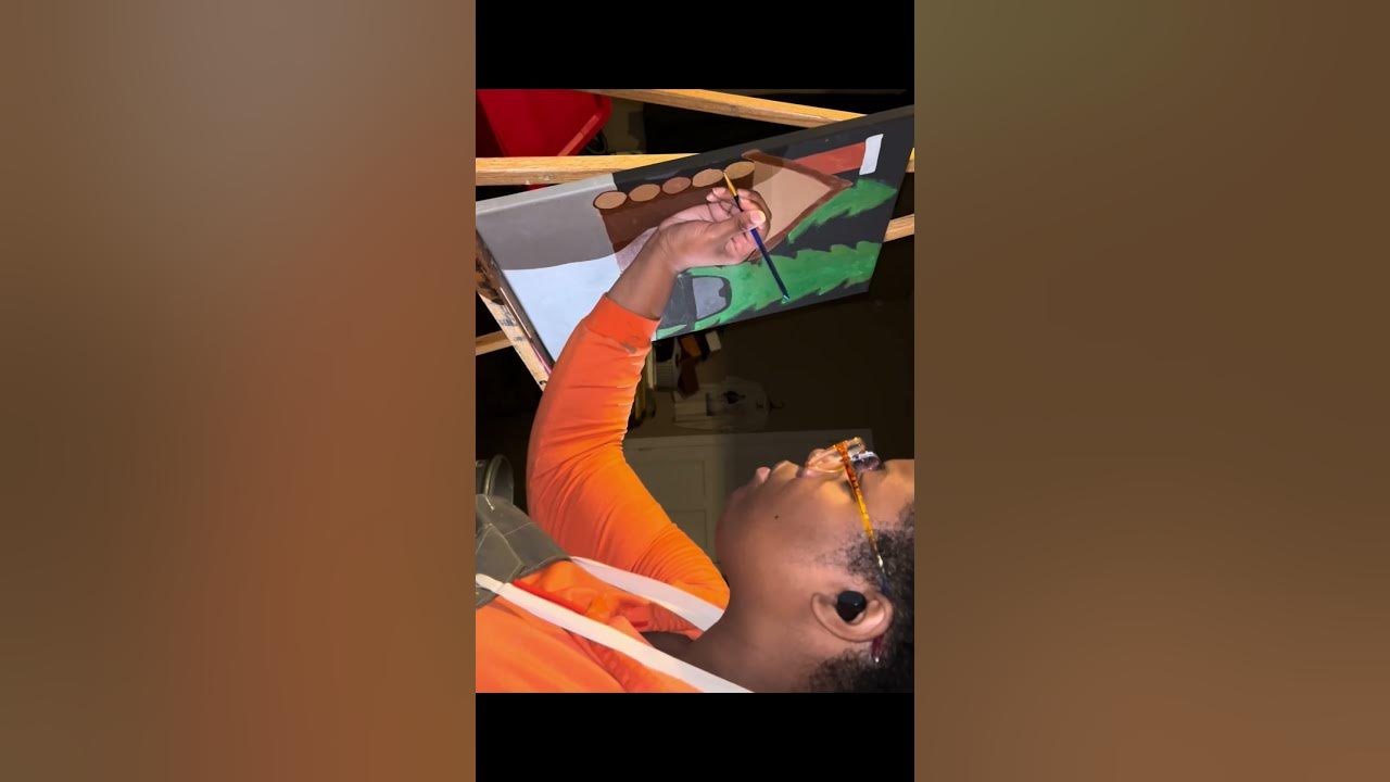 Second sneak peek PIP (painting in progress) #acrylicpainting #art #blackartist - YouTube