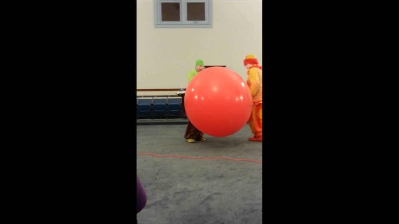 Climb in balloon clown skit - YouTube