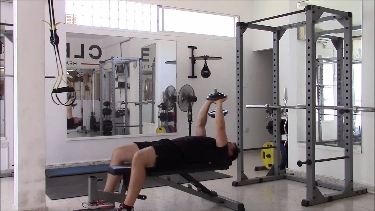 Supine Dumbbell Pullover - YouTube