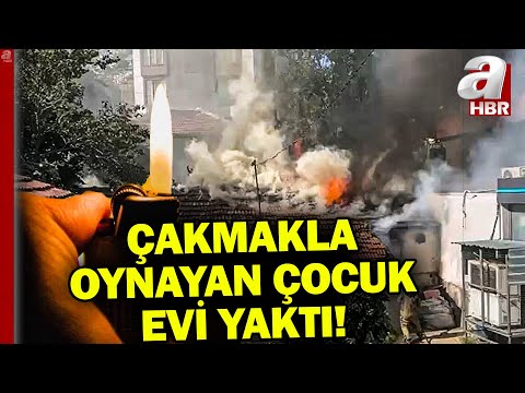 Çakmakla oynayan çocuk evi yaktı! Gecekondu alevlere teslim oldu | A Haber