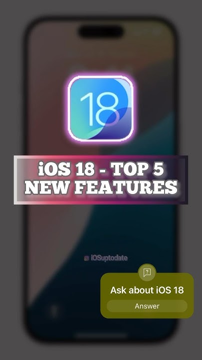 Ios 18 Top 5 New Features Official Ios18 Shorts Shortvideo Apple Wwdc24 Iphone