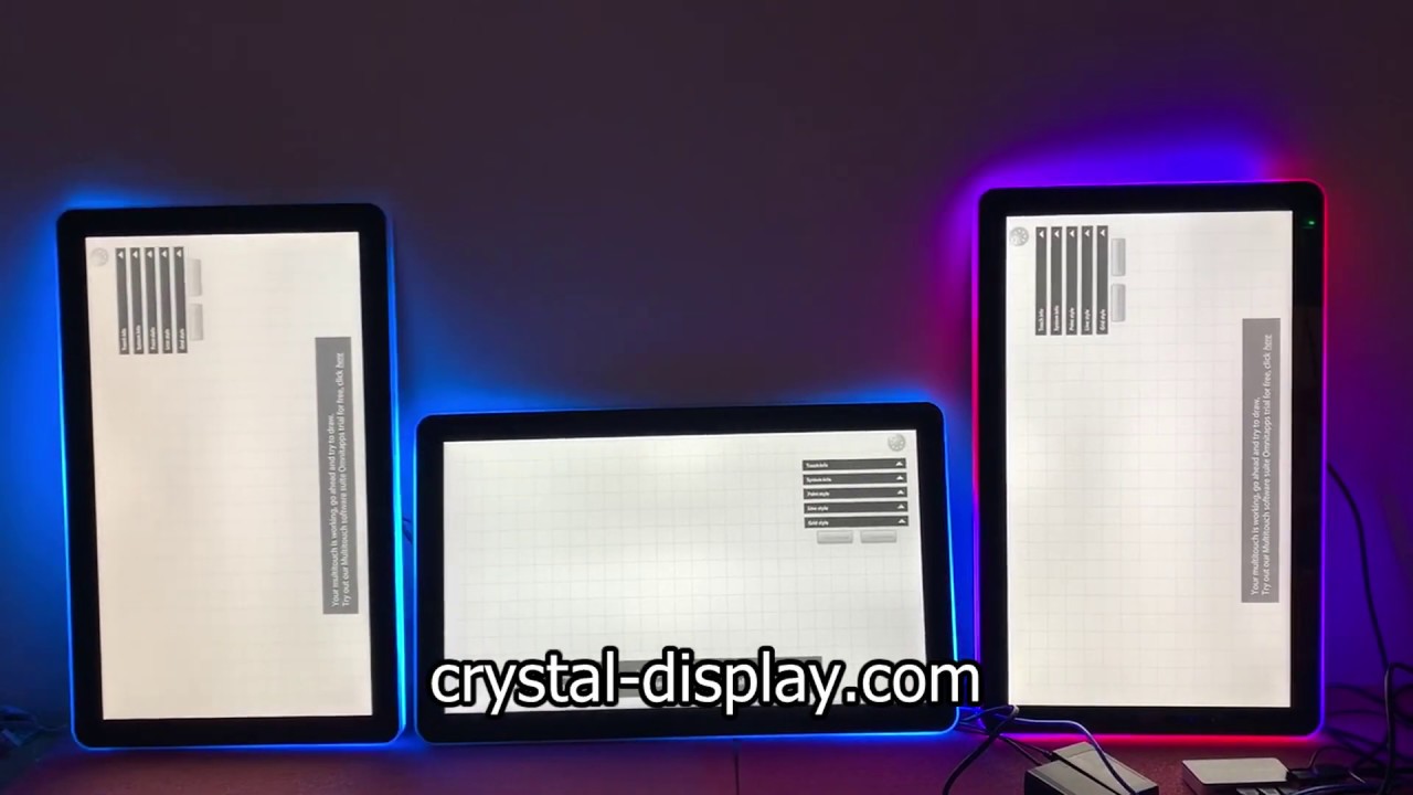 CDS Display Corner - Halo 27" LED Edge Lit Monitors - YouTube