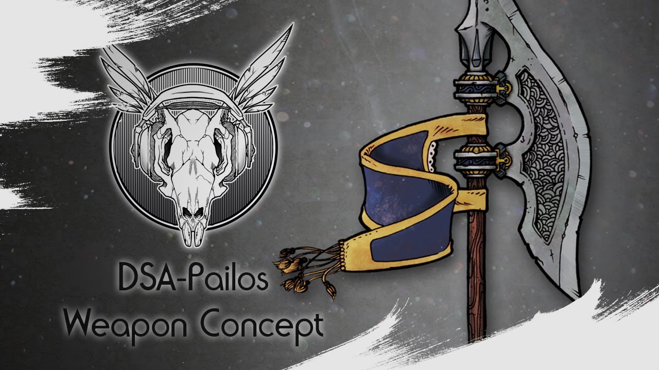 [Digital painting time lapse] - Weapon Pailos 2017 part 3 with Krita ...