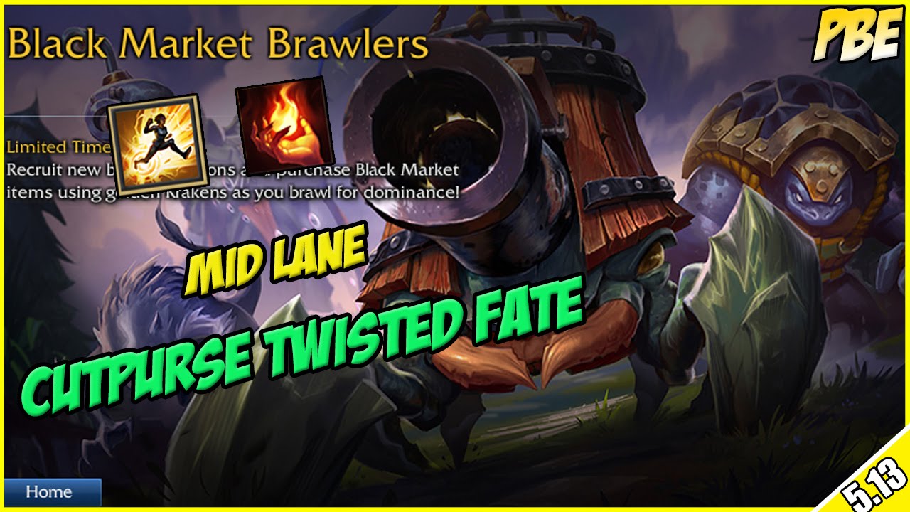 NEW GAME MODE! - Black Market Brawlers as Cutpurse Twisted Fate - YouTube